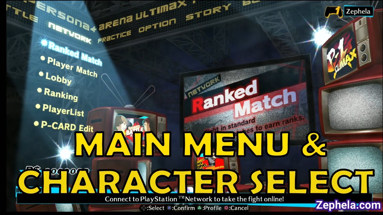 NEW 【P4AU2.5】 Persona 4 Arena Ultimax 2.5 Character Select, Main Menu ...