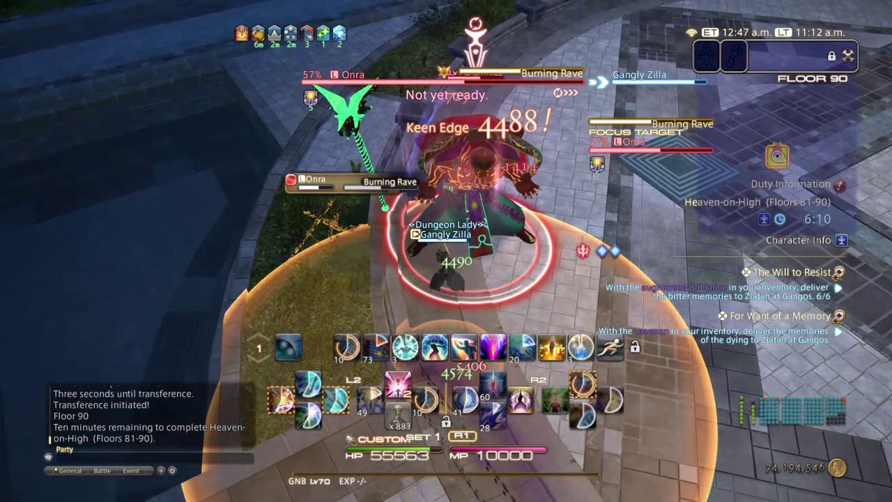 FFXIV HoH Floor 90 Boss GNB Solo - YouTube