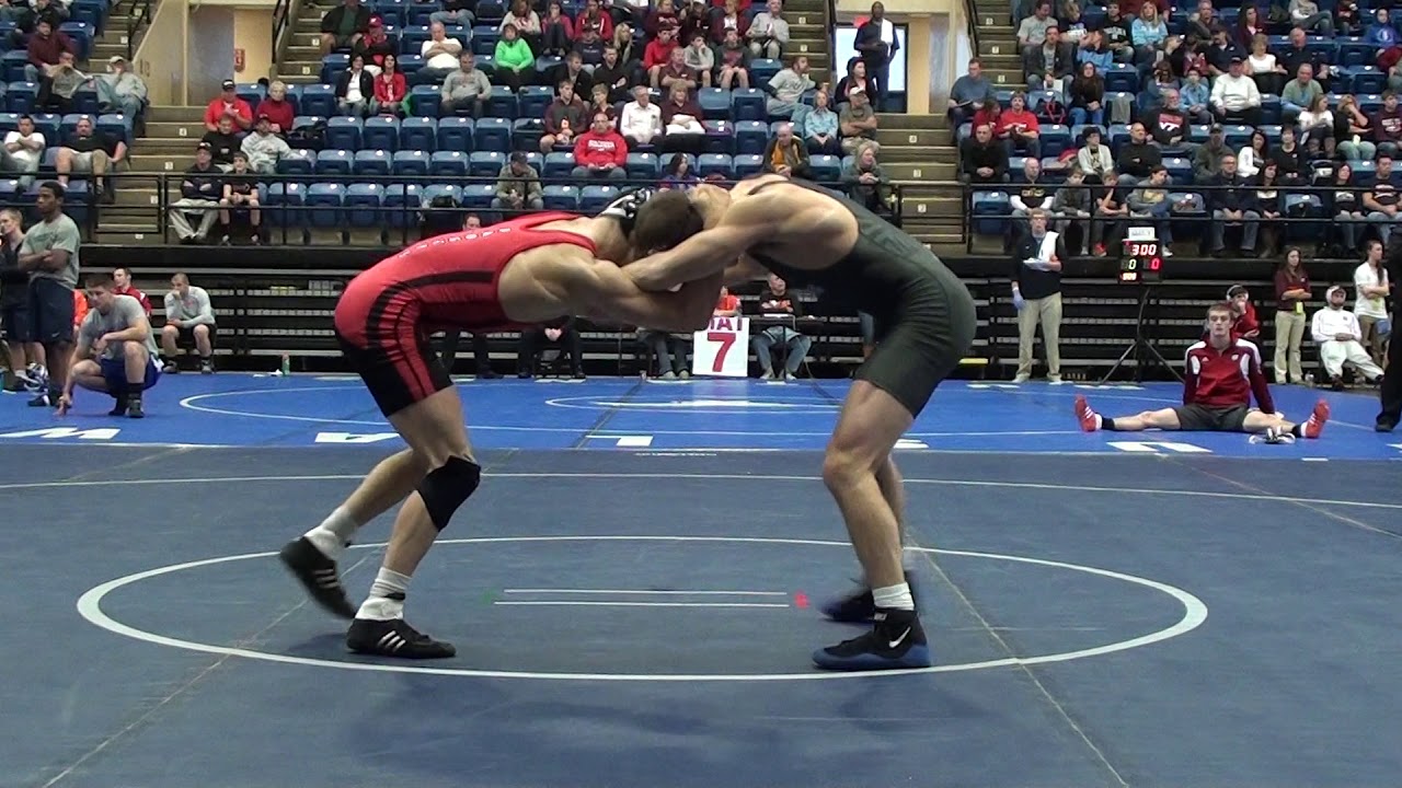 133 lbs Troy Heilmann UNC VS Tyler Graff Wisconsin - YouTube