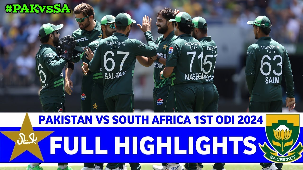 Pakistan vs South Africa 1st ODI Full Highlights 2024 | PAK vs SA | PAK ...