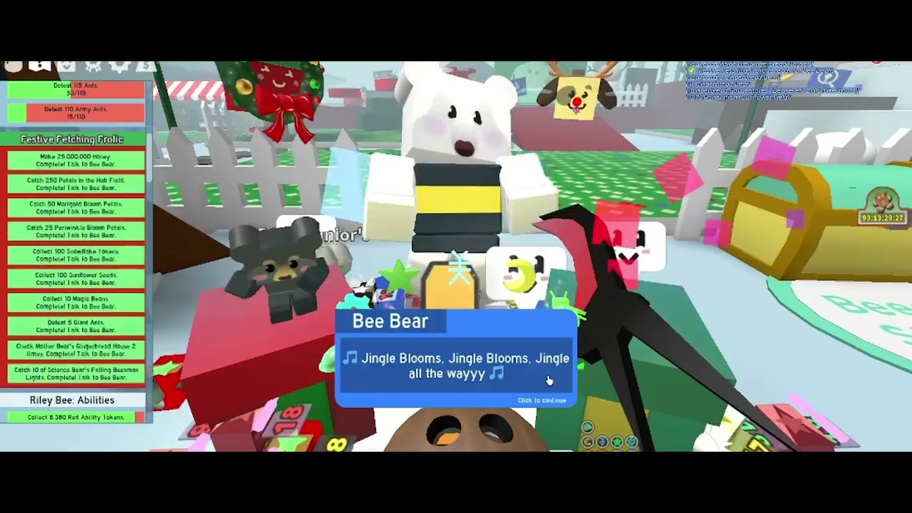 (2026) Bee Bear 6-10 quest reward Beesmas - Bee Swarm Simulator Roblox ...