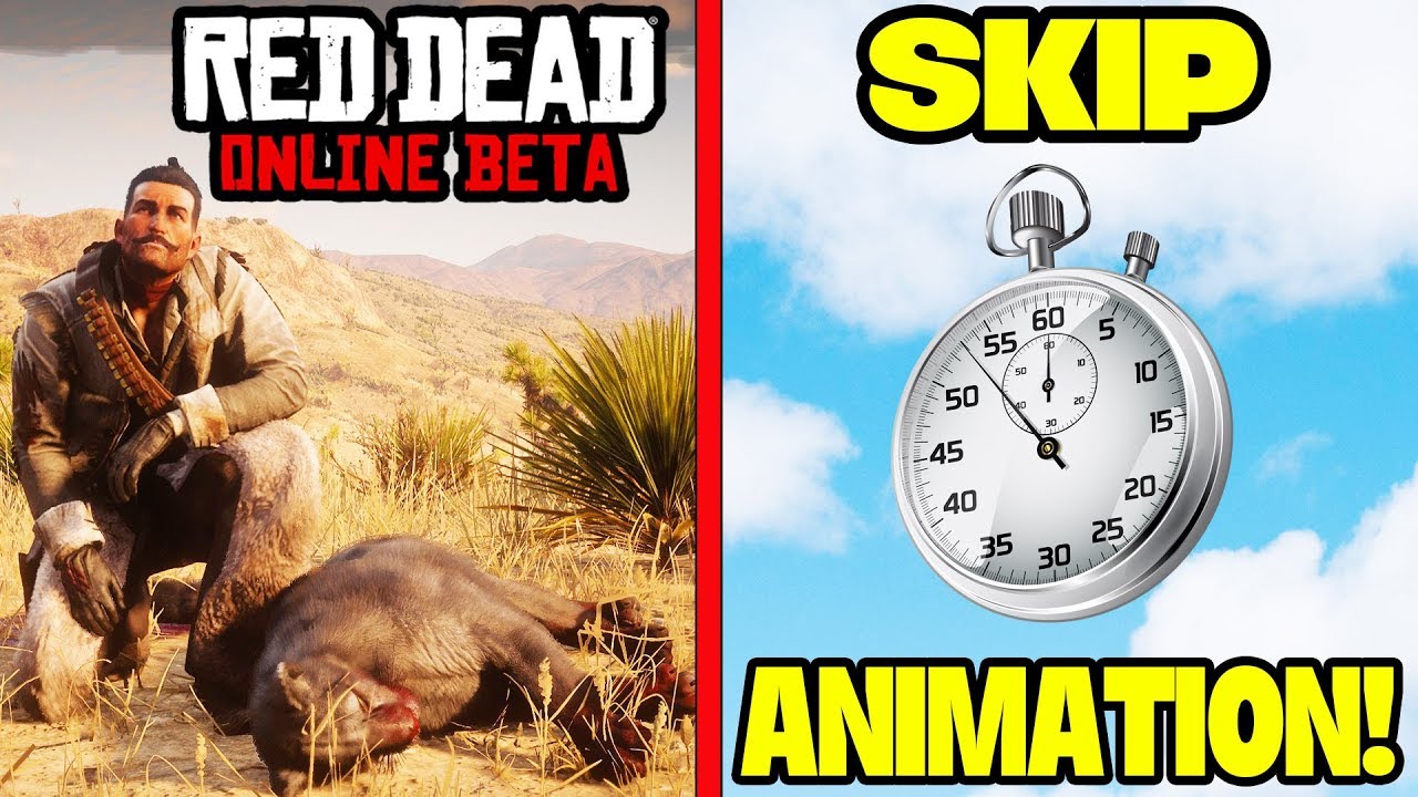 SKIP ANIMATIONS GLITCH in Red Dead Online! How To Skip Skinning Animation in Red Dead Online ...
