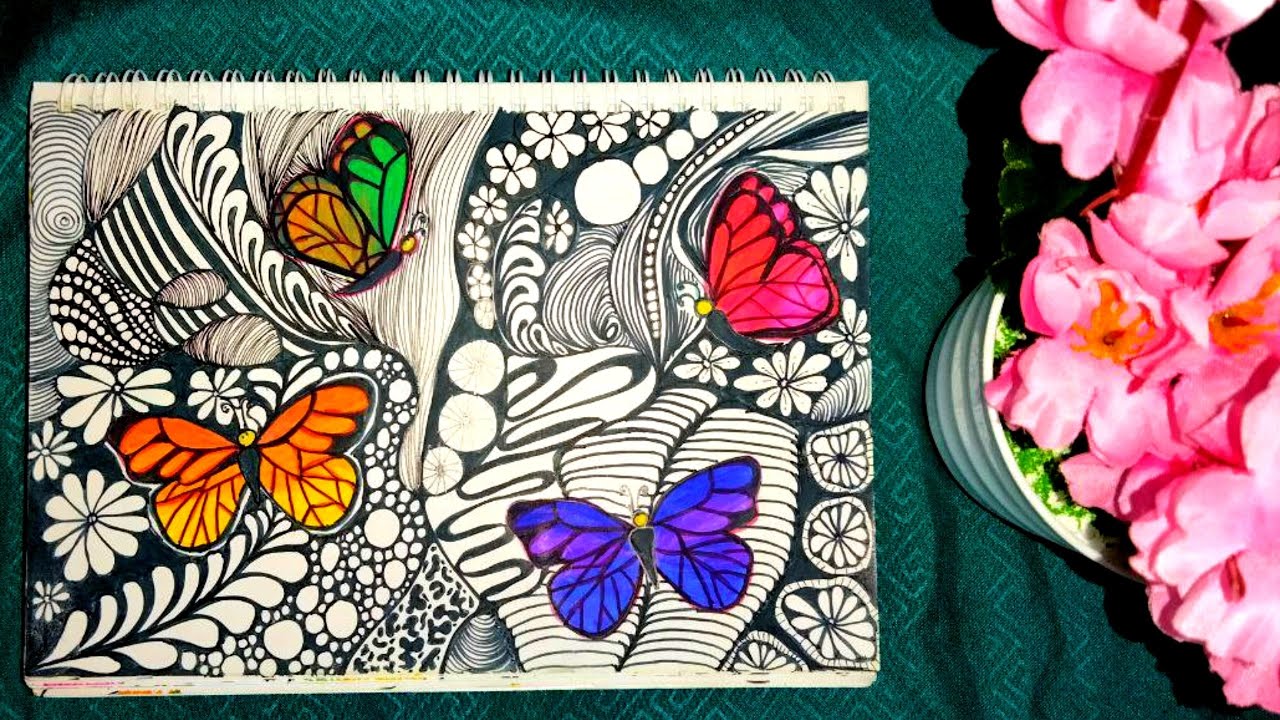 Zentangle Pattern | Doodle | Neurographic Art • Art Therapy For Self ...