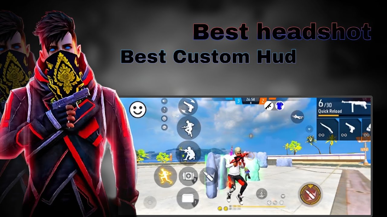 Best Custom Hud Freestyle Gameplay 👽(Free fire best 3 finger custom hud) (༒RAJ༒GAMING°) - YouTube