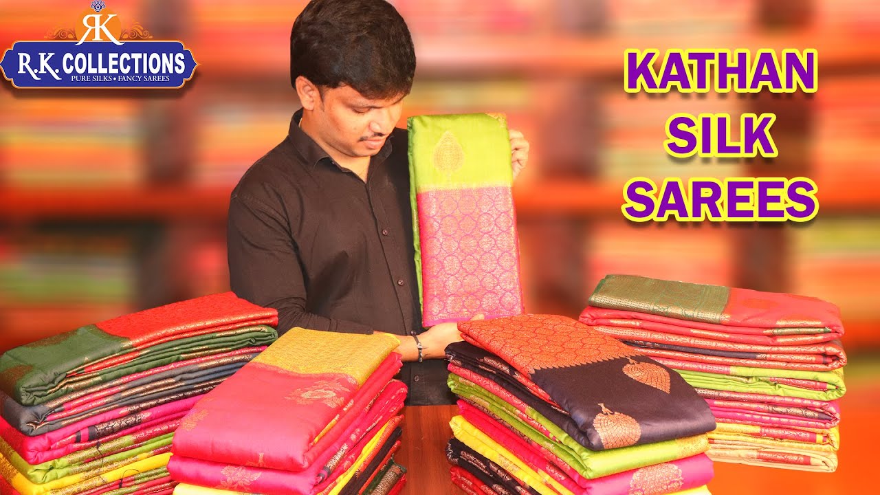Kathan silk Sarees Part-2 - YouTube