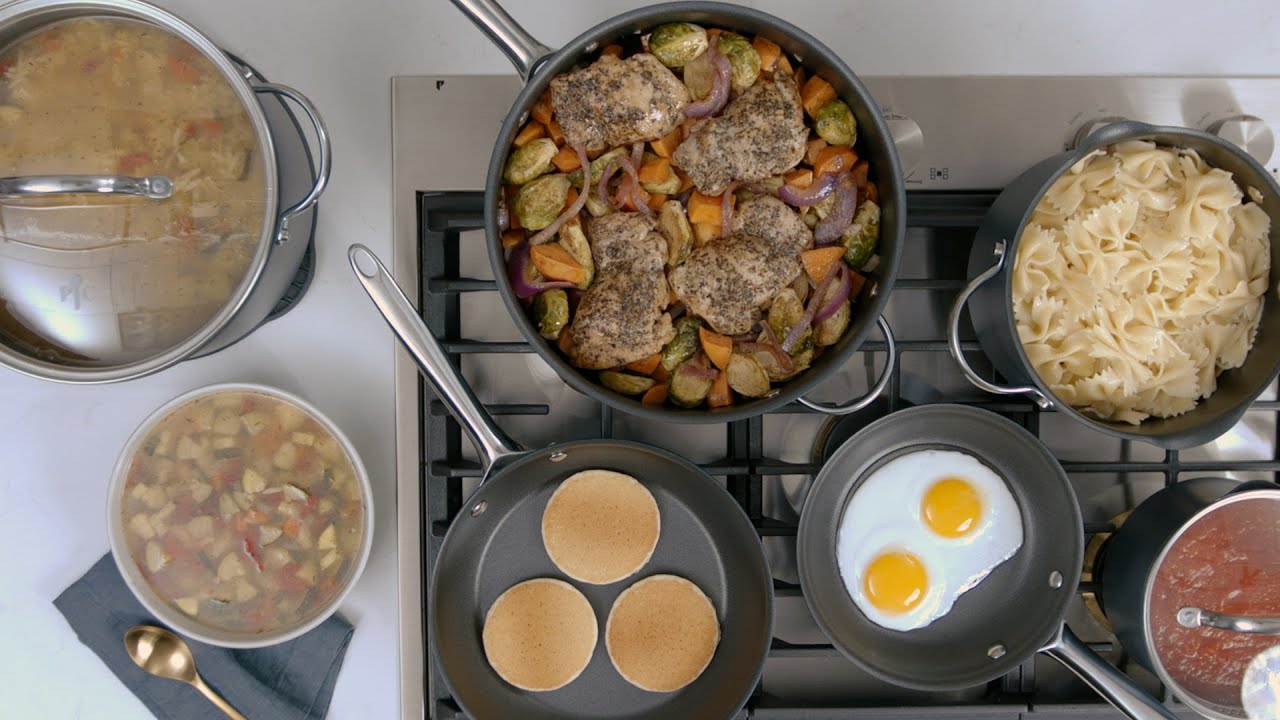 Pampered Chef Brilliance Nonstick Cookware 101 - YouTube