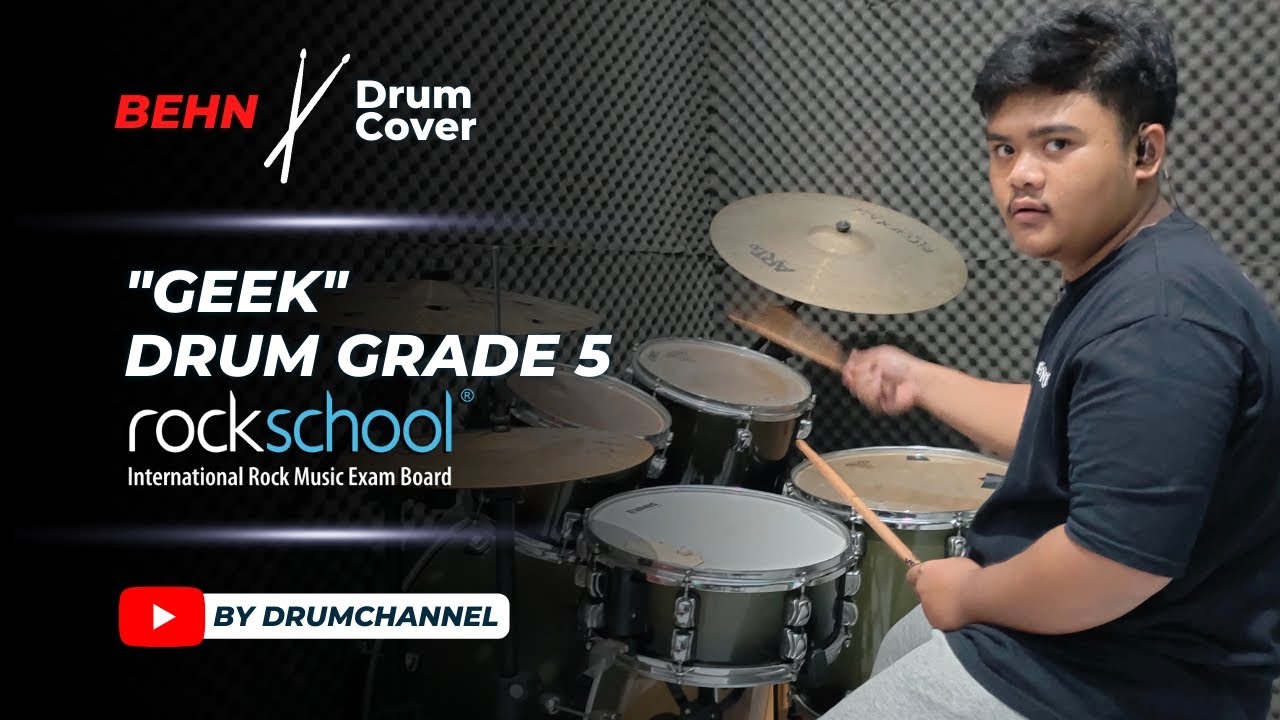 Rockschool Drum Grade 5 - GEEK (drum cover) - YouTube