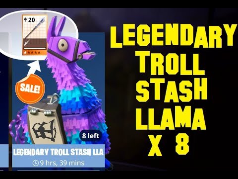 Fortnite: Smashing Open 8 Legendary Troll Stash Llamas in Save the ...
