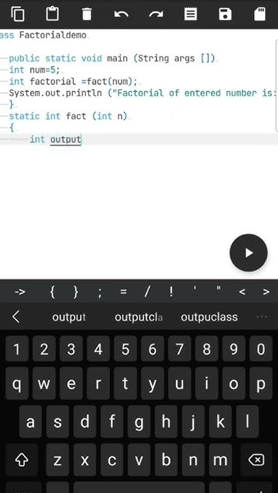 Factorial program in java | Factorial recurssion | java | bluej #java # ...