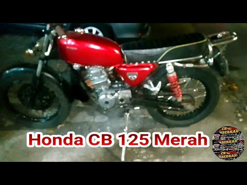 Honda CB 125 Merah Finishing - YouTube
