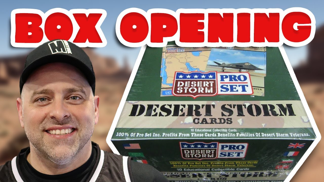 Pro Set Desert Storm Trading Cards Box Opening! - YouTube
