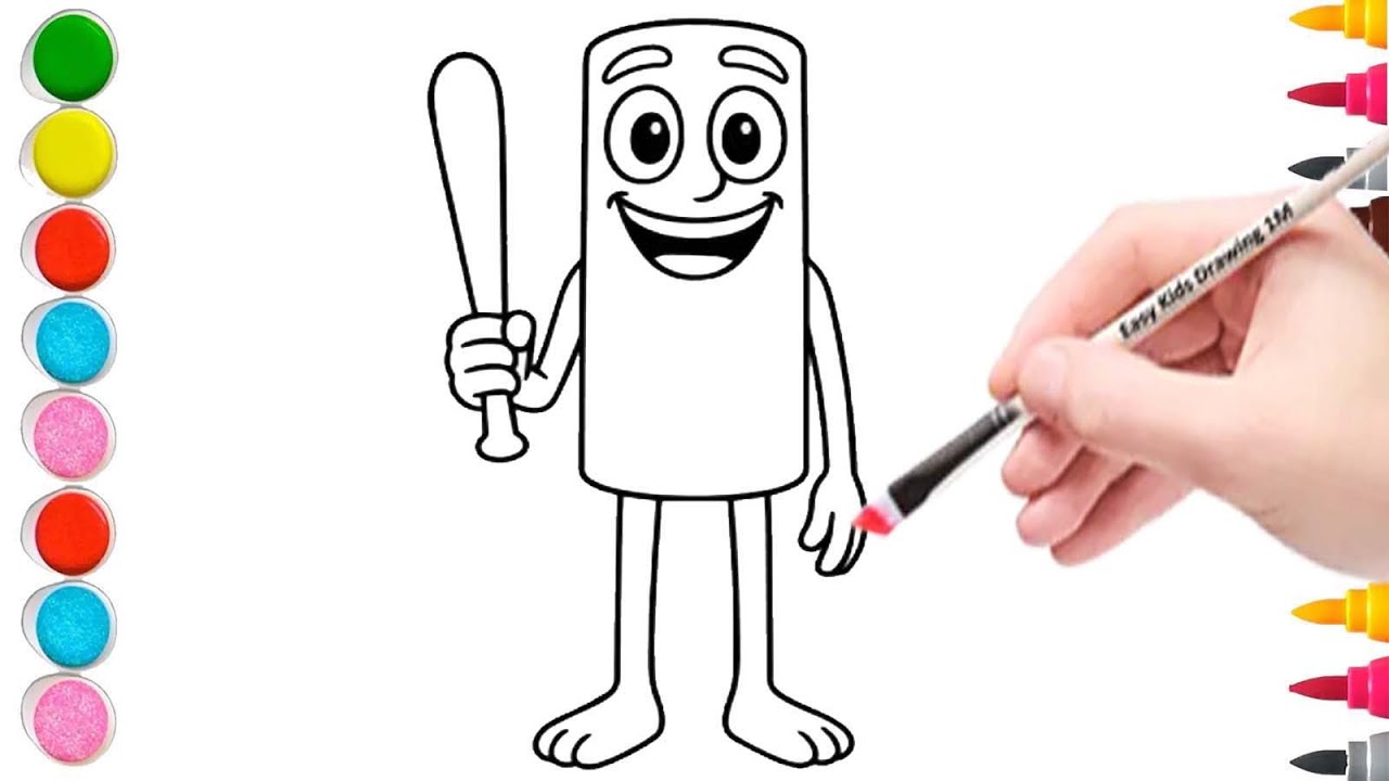 How to Draw Tung Tung Tung Sahur | Italian Brainrot Drawing For Kids ...