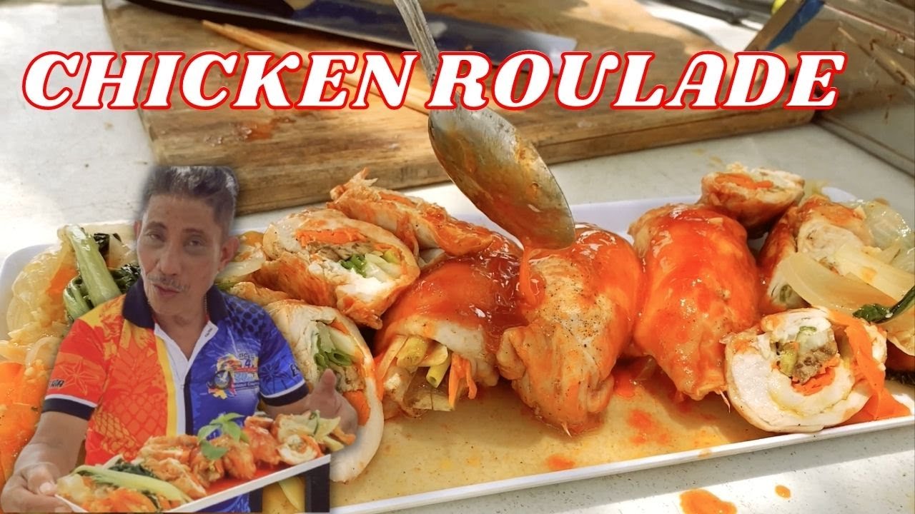 ROULADE FRESH CHICKEN WITH TOMATO SAUCE RECIPE | CHEF BOY LOGRO - YouTube