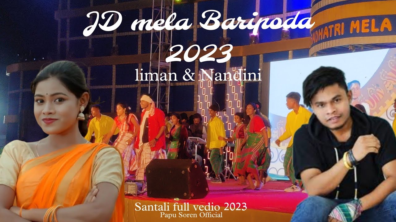 Hapi Hapi2 Santali culture stage performance baripoda Liman and Nandini ...