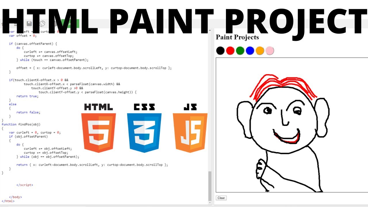 html Project 8 || How to create #Paint Projects in html 🔥 - YouTube