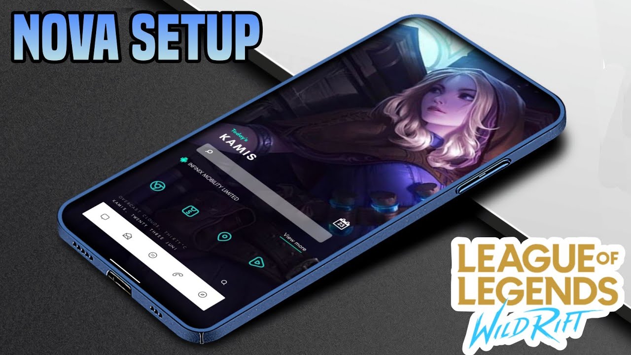 Nova Launcher Setup - 72 League of Legends Wild rift | android custom homescreen - YouTube