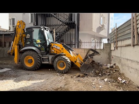 ( JCB ) KEPÇE İLE DAR ALANDA ÇEVRE DÜZENLEMESİ - YouTube