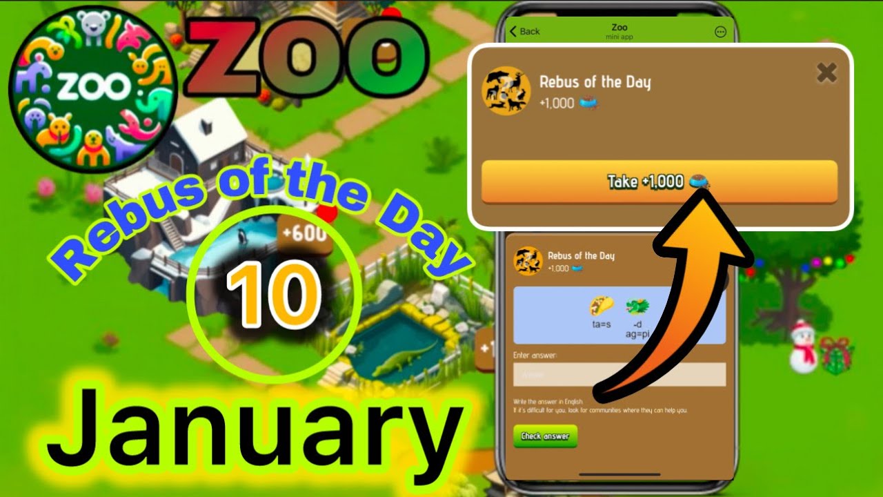Zoo Rebus of the Day 10 January/ today Zoo Rebus of the Day 2025 - YouTube