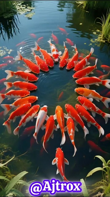 Mesmerizing Koi Fish Circle Formation – Nature’s Perfect Harmony" #shorts #youtubevideo #Ajtrox ...