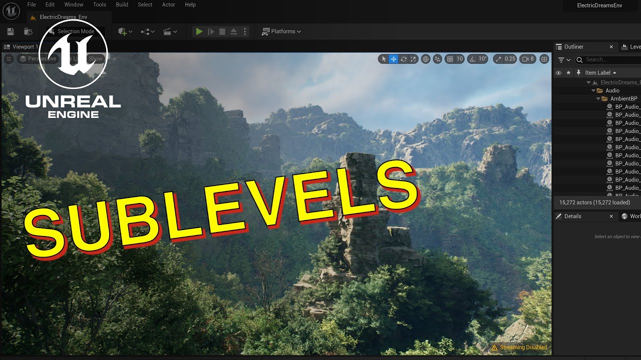 SubLevels for your Unreal Engine Pipeline. - YouTube