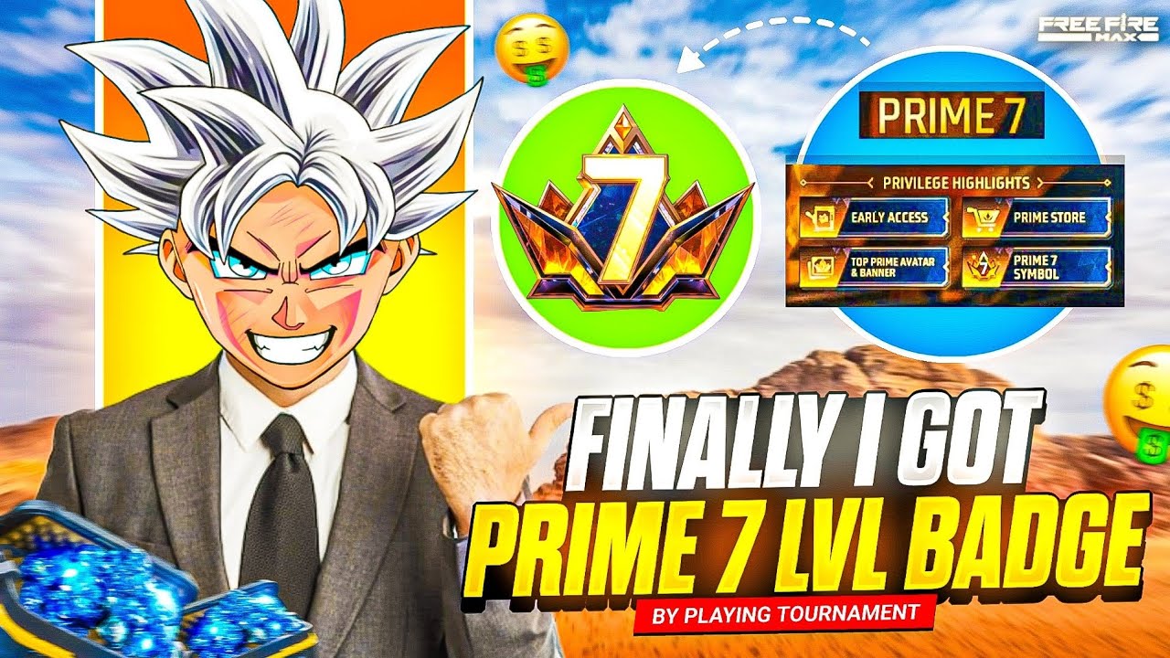 Finally I Got PRIME 7 LEVEL BADGE 💀 in just 100₹💸 | By Playing Free ...