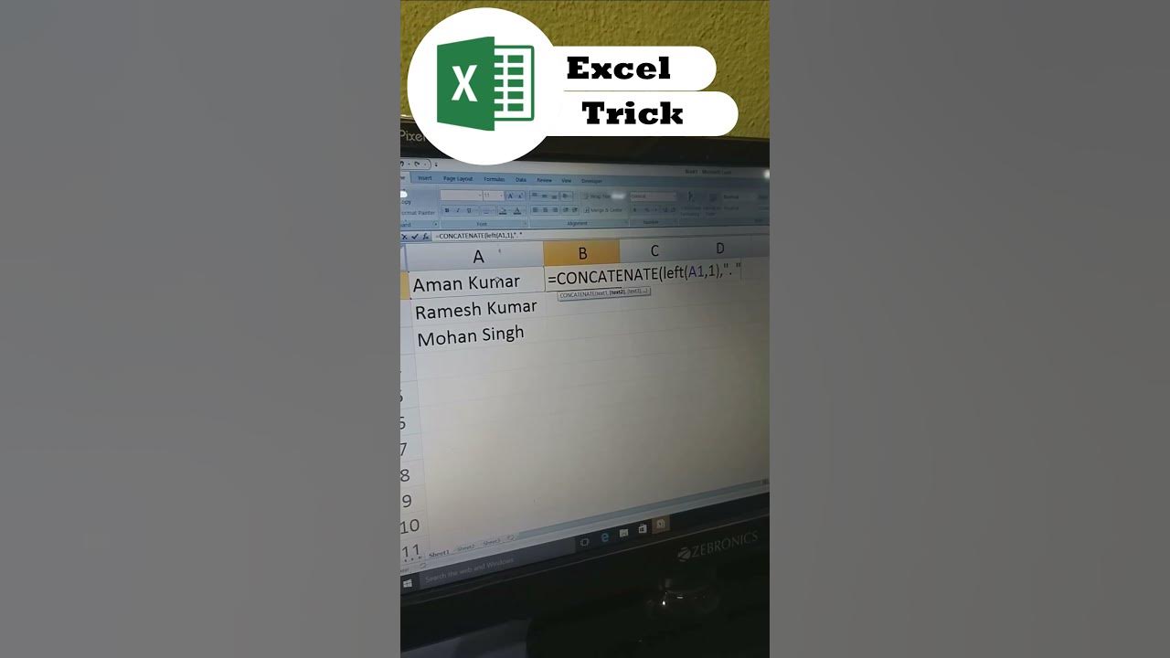 Shorts Concatenate Use Excel Concatenate Excelfunctions Exceltips Exceltricks