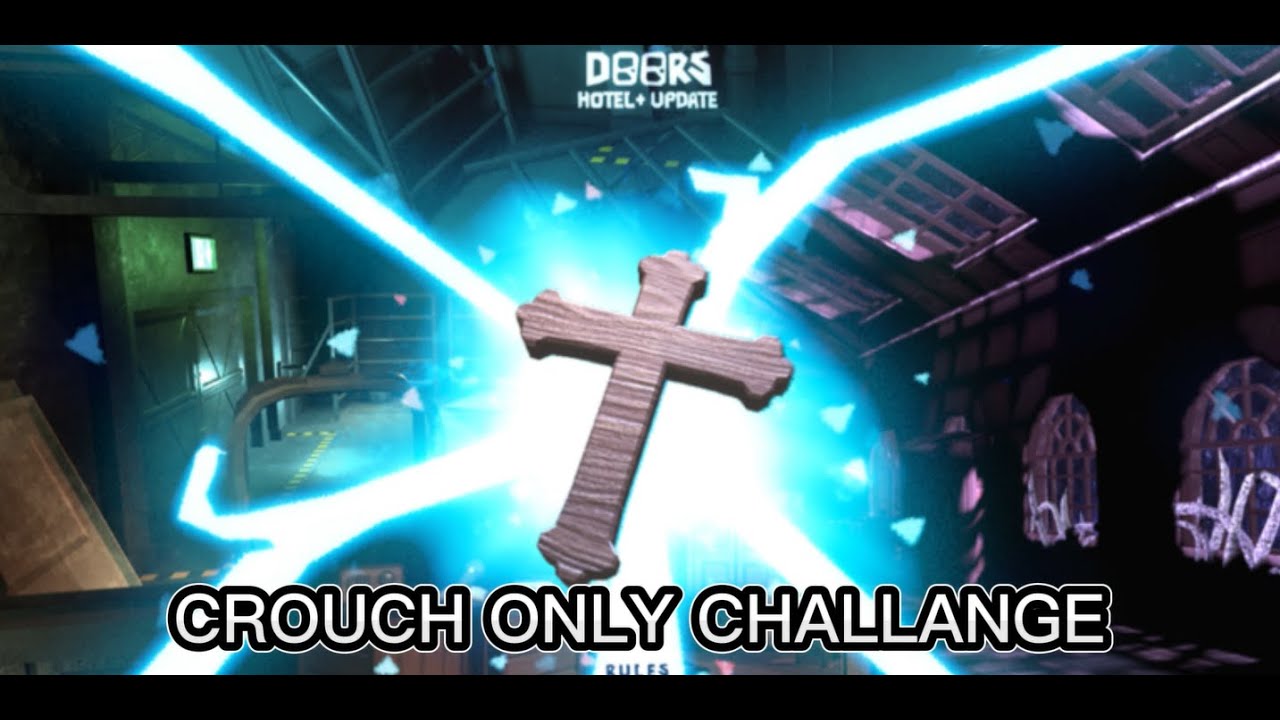 Crouch only challange in Roblox doors with my bestie - YouTube