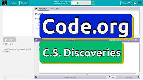 Code.org Lesson 5 Variables | Complete Lesson | Tutorials with Answers | Unit 3 Interactive ...