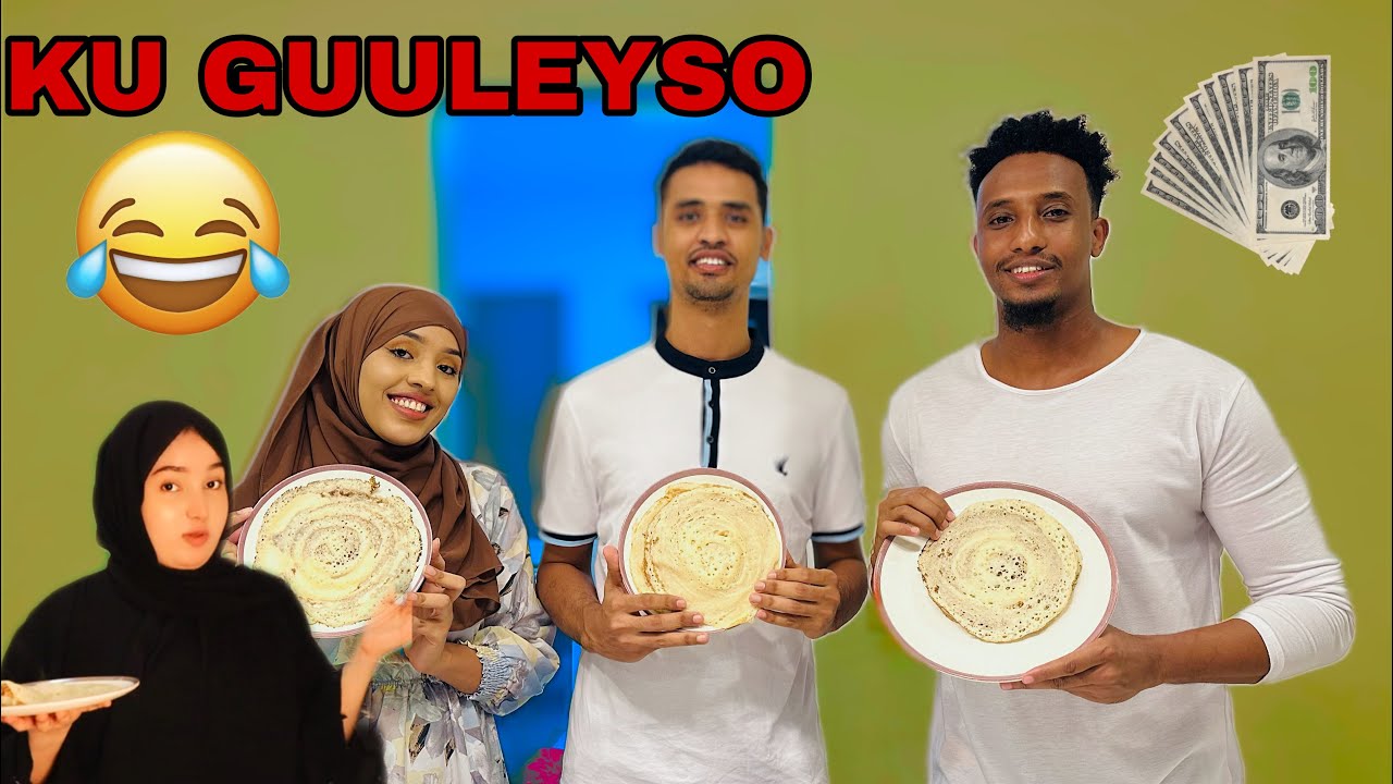 IAMK & AMIRA || CANJEERO QURUX BADAN DUB KU GUULEYSO $ 100 CHALLENGE ...