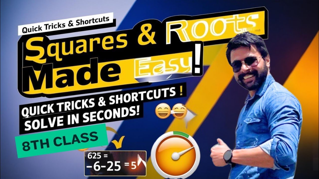 Master Squares & Square Roots Like a Pro! 🚀 | Class 8 Maths Made Easy - YouTube