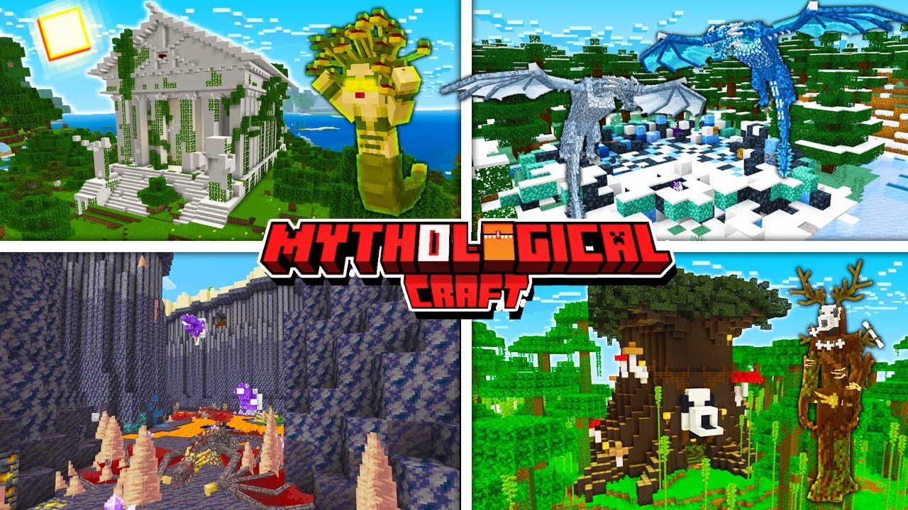 🔥mythological Craft Atualizou O Melhor Addon De Mitologia Para Minecraft 121 Youtube