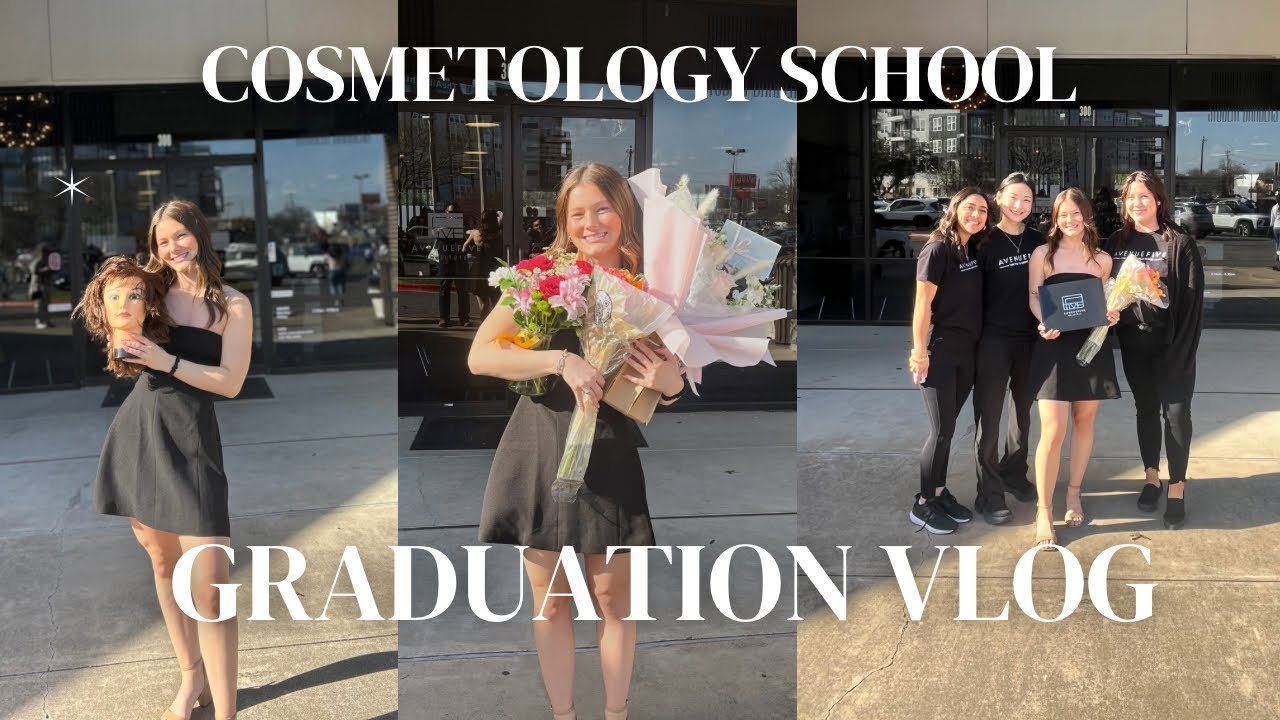 GRADUATING COSMETOLOGY SCHOOL VLOG - YouTube