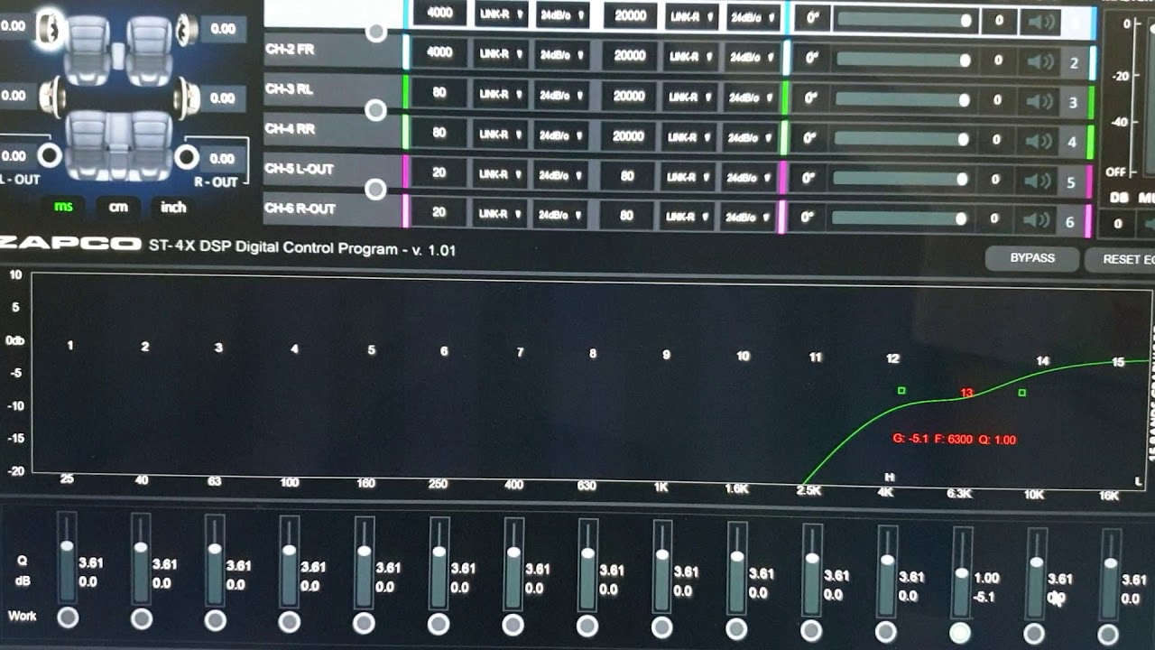 [Tuning] Zapco ST4X DSP - Amplifier built in Processor Part 2 - YouTube