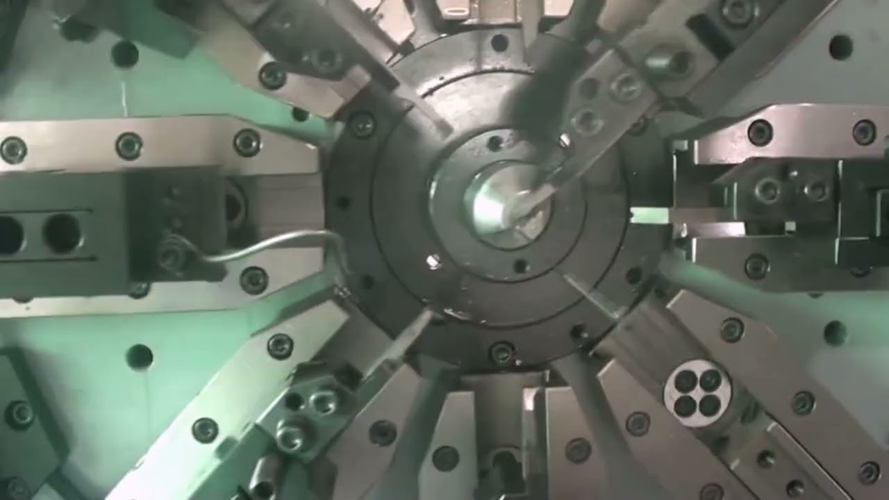 cnc iron wire bending and forming machine with spinner and SLD - YouTube