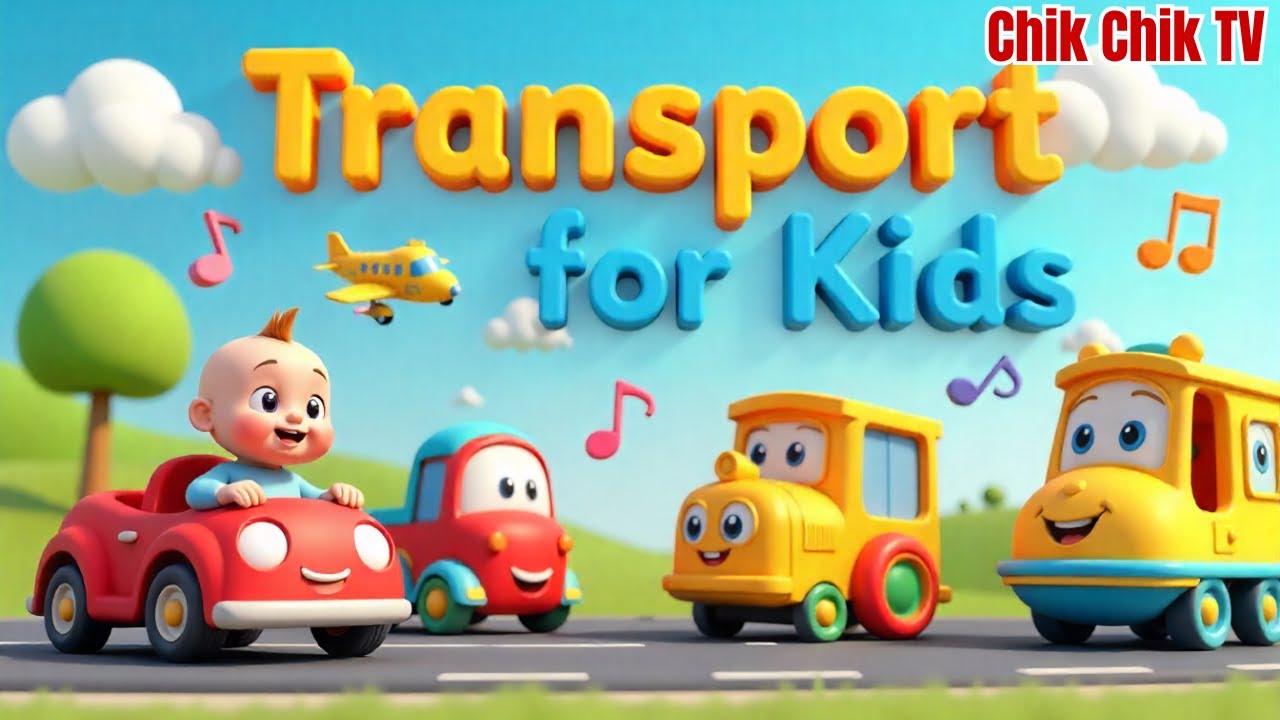Transport Song | Vehicles for Transport | Preschool Learning Songs ...