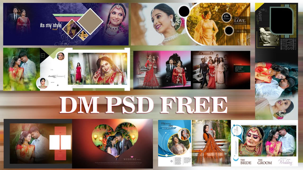 Wedding album dm psd free Wedding PSD templates 12x36 free download ...