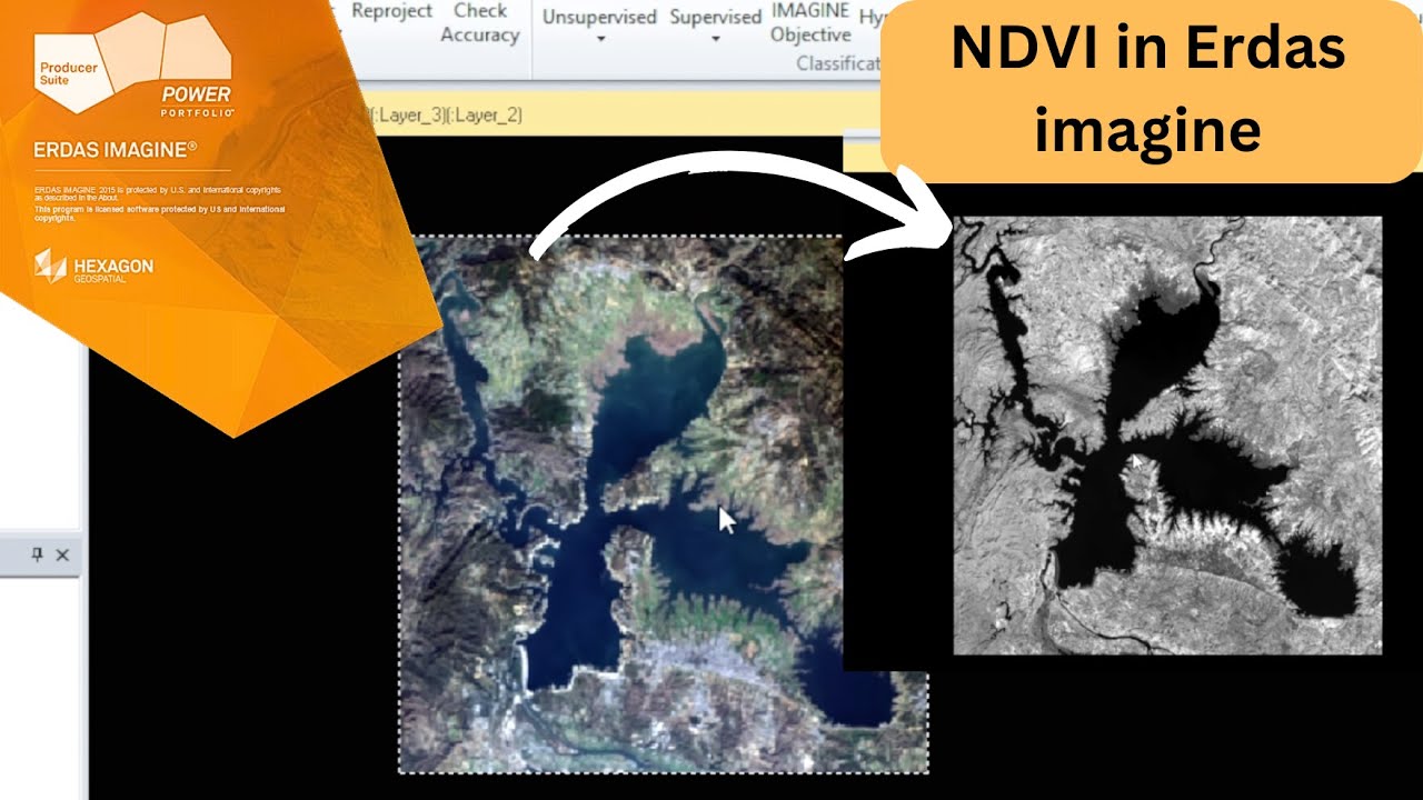 Calculating Ndvi In Erdas Imagine 2015 Youtube