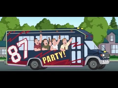 Family Guy - Rob Gronkowski's Party Bus! - YouTube