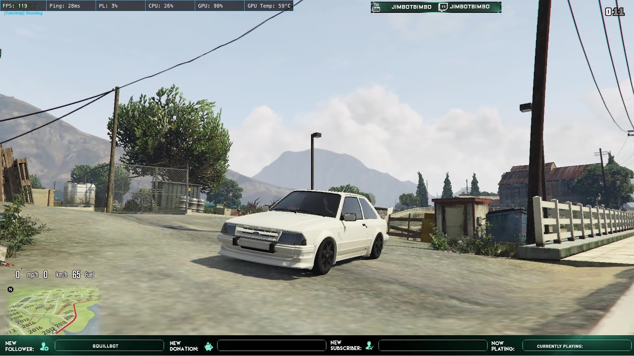 Redline RP / Bob demontrating some new car upgrades and annoying PD ...