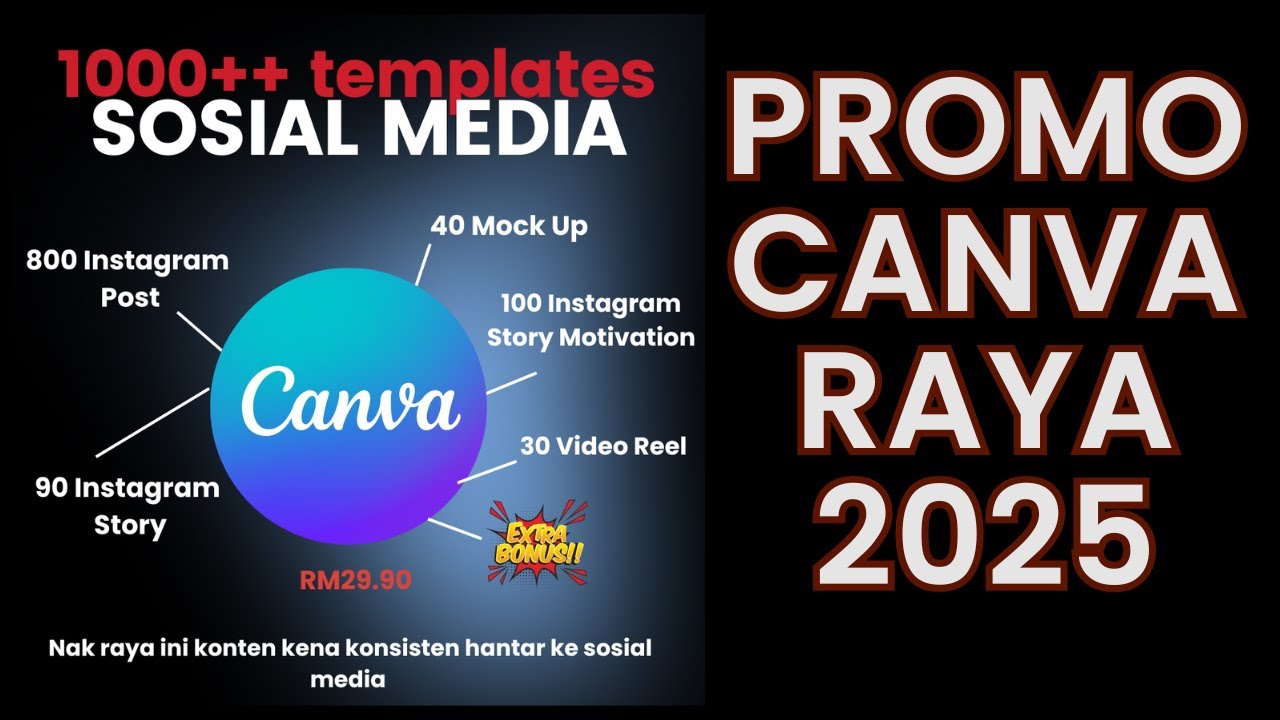 PROMOSI CANVA TEMPLATES RAYA 2025 - YouTube