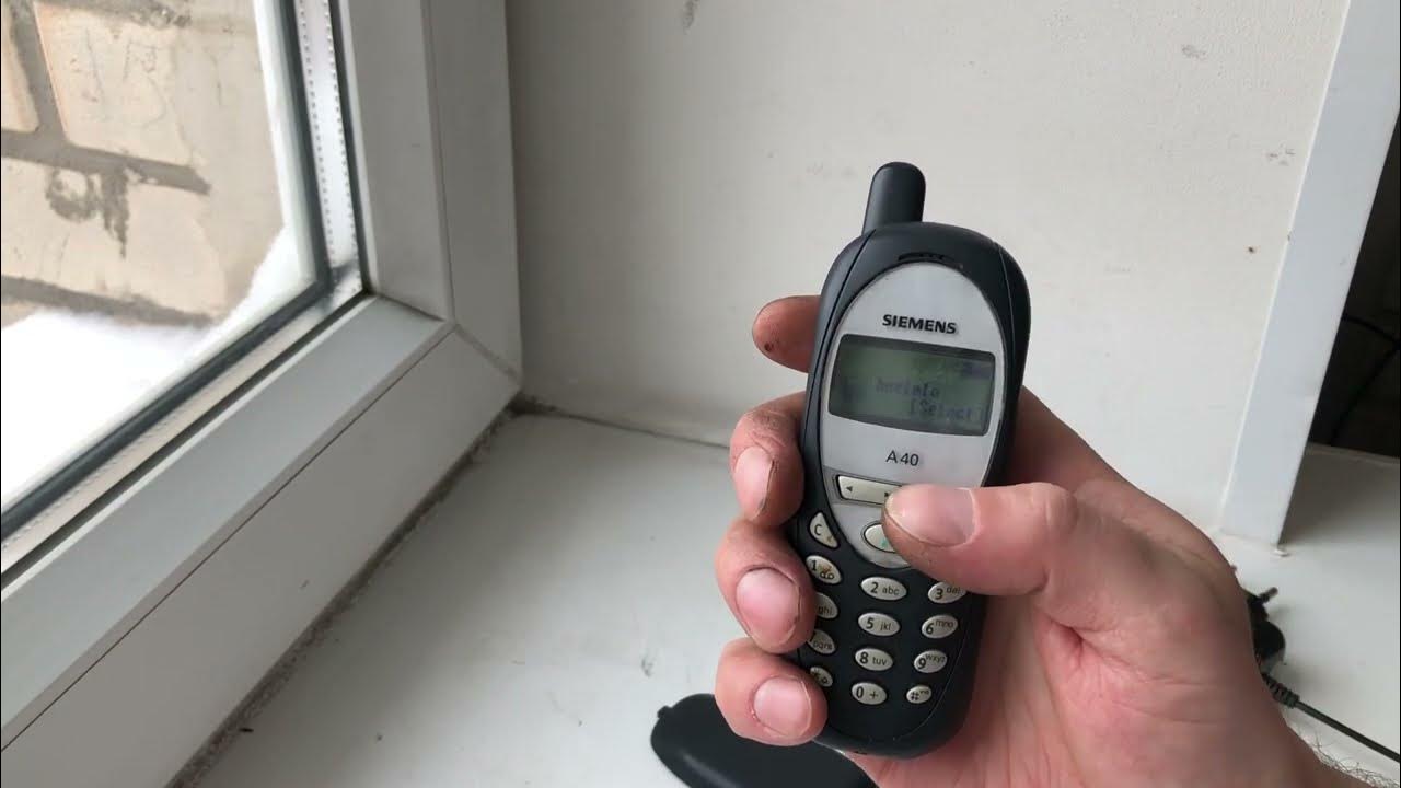 Siemens A40 2001г. - YouTube