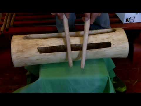 African style log drum The Miss Tree Krin - YouTube