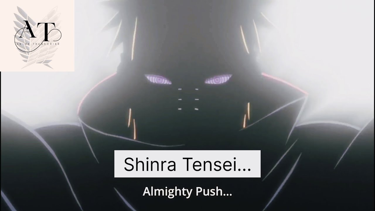 Pain's "Accept Pain, Know Pain" Speech in ROMAJI/JAPANESE SUBS - YouTube