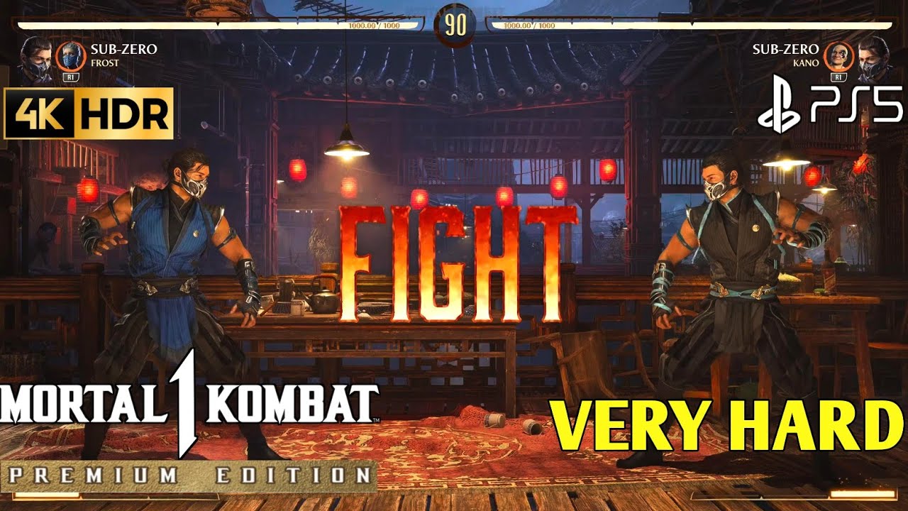 Very Hard Sub Zero Vs Sub Zero MK 1 PS5 | MK1 Sub Zero High Level ...