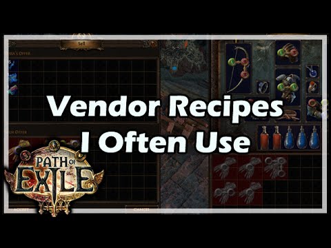[Path of Exile] Vendor Recipes I Often Use - YouTube