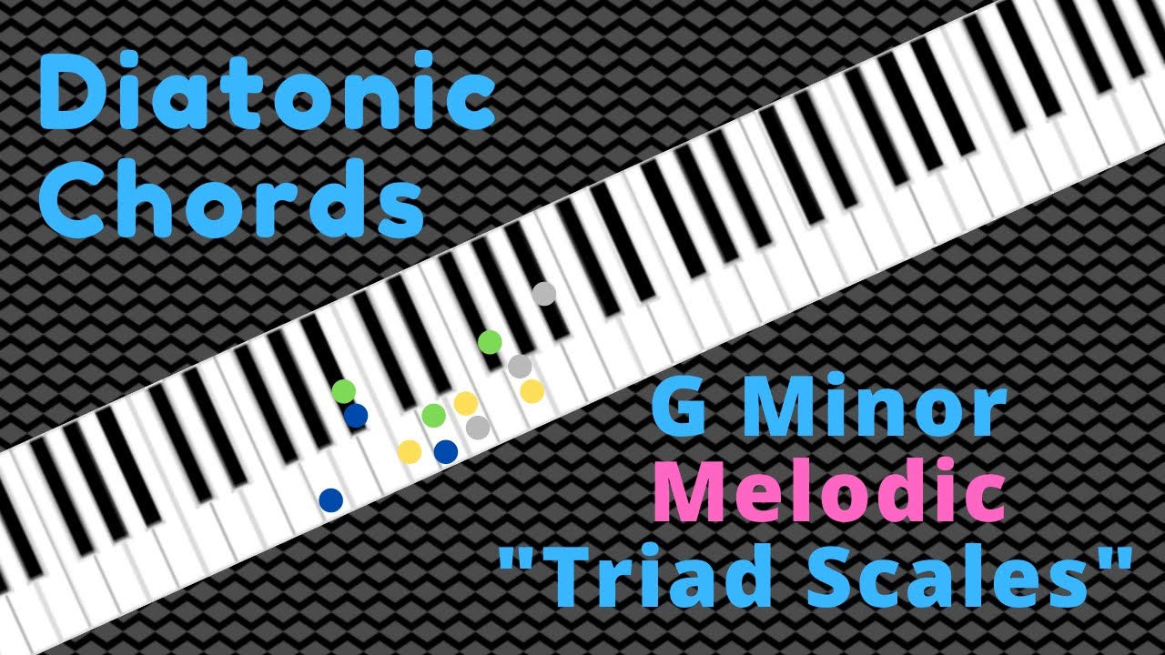 Piano: Diatonic Chords for G Melodic Minor, "Triad Scales" and ...