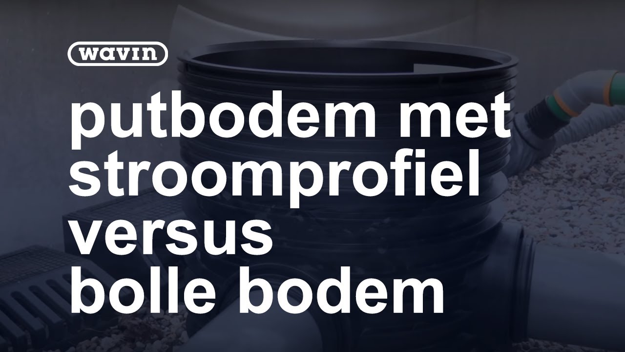 Wavin Testcase - Putbodem met stroomprofiel vs bolle bodem - YouTube