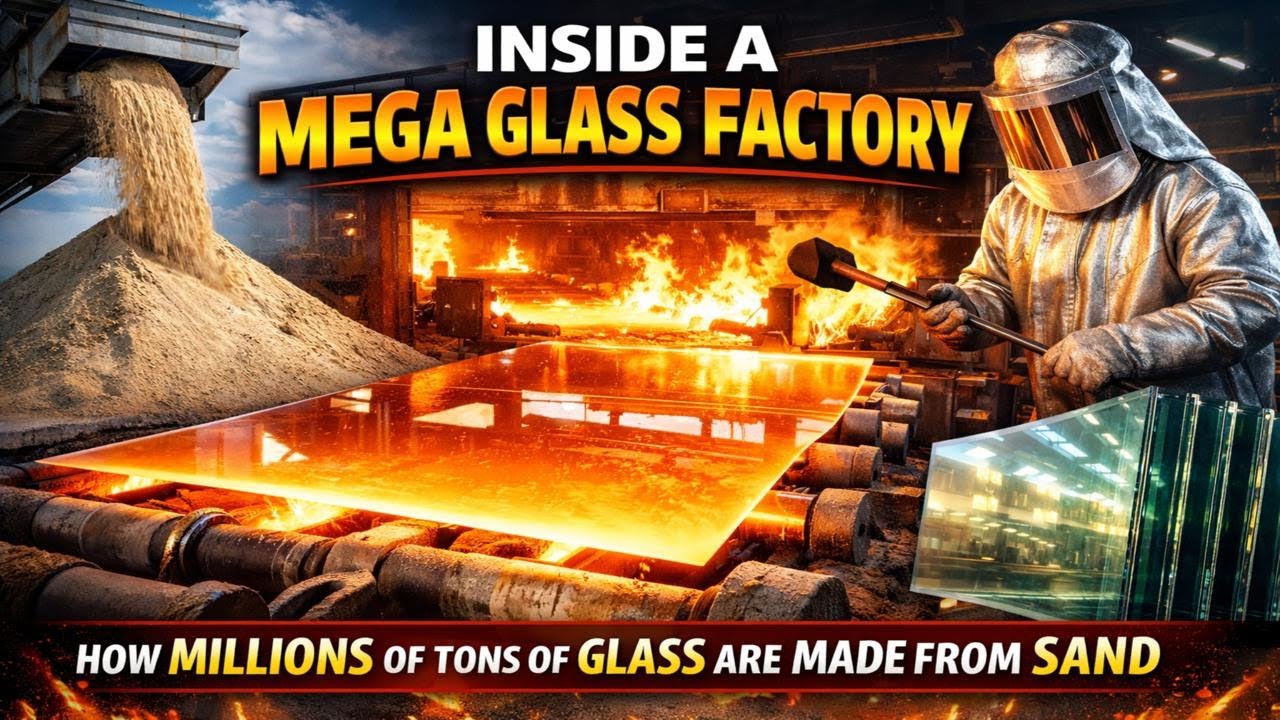 Inside a Mega Glass Factory: How Millions of Tons of Glass Are Made ...