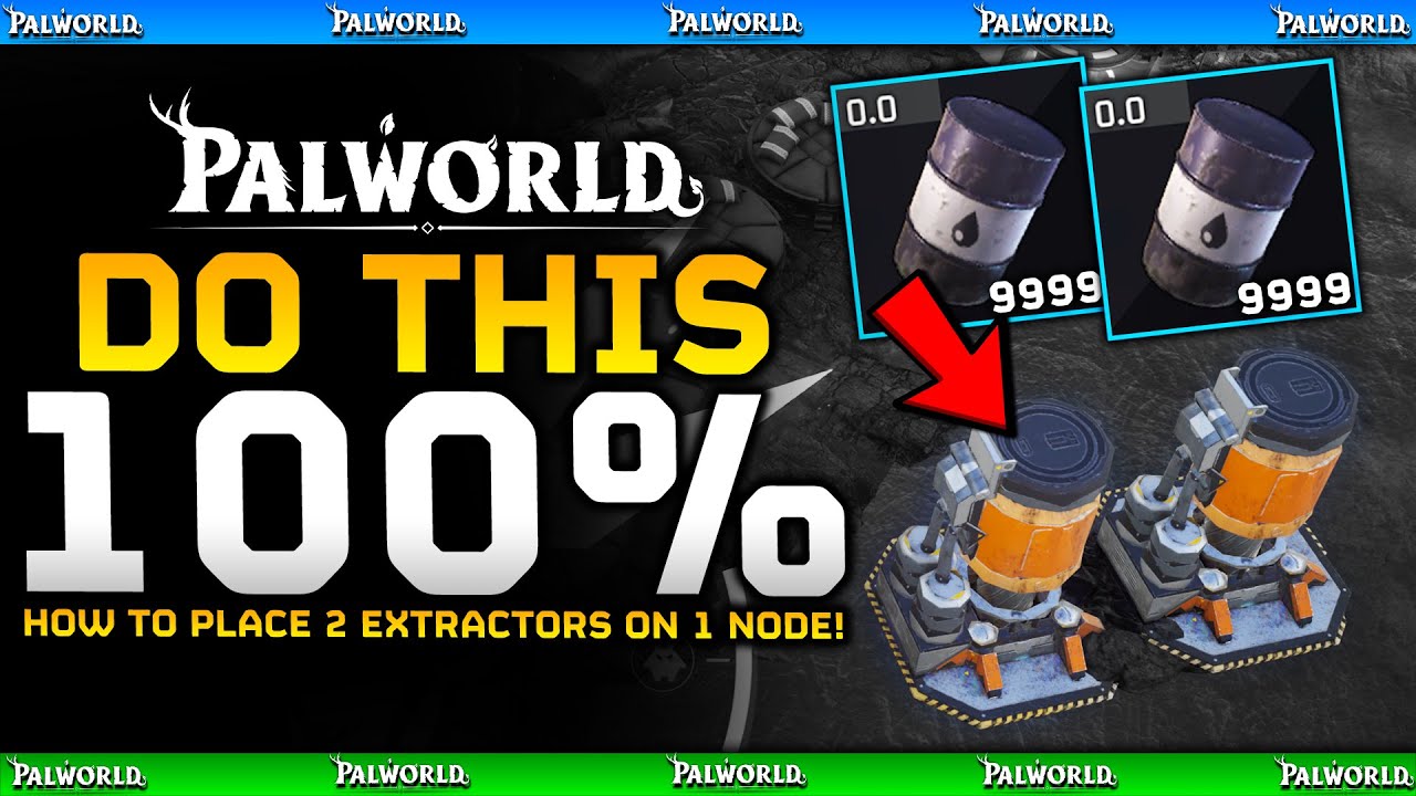 GET CRUDE OIL FASTER NOW! How To Place 2 Oil Extractors on 1 Oil Node 100% of the TIME ...