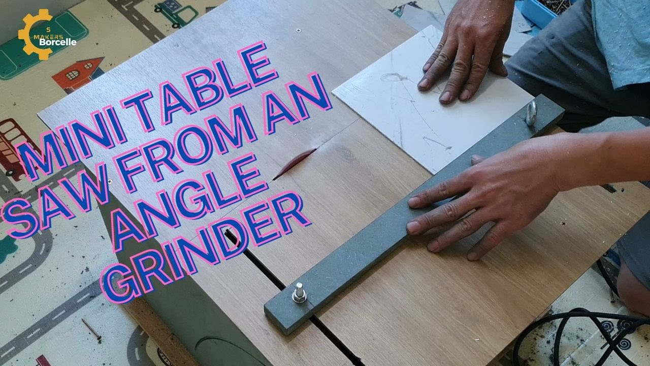 How to Make a Mini Table Saw from an Angle Grinder - YouTube
